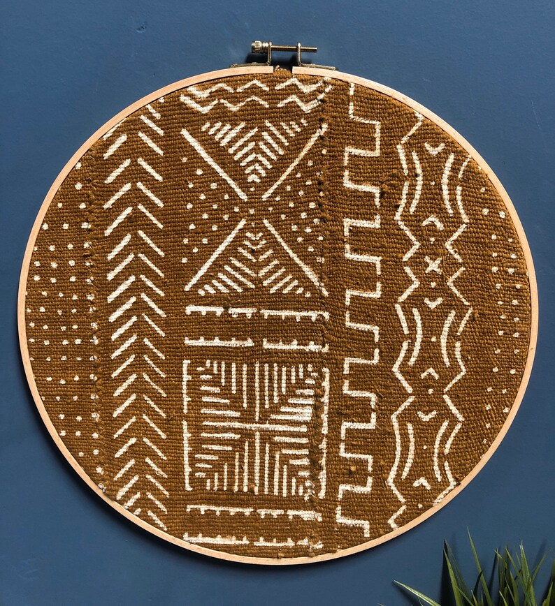 12 Mustard Yellow Brow African Mudcloth Gallery Wall - Etsy