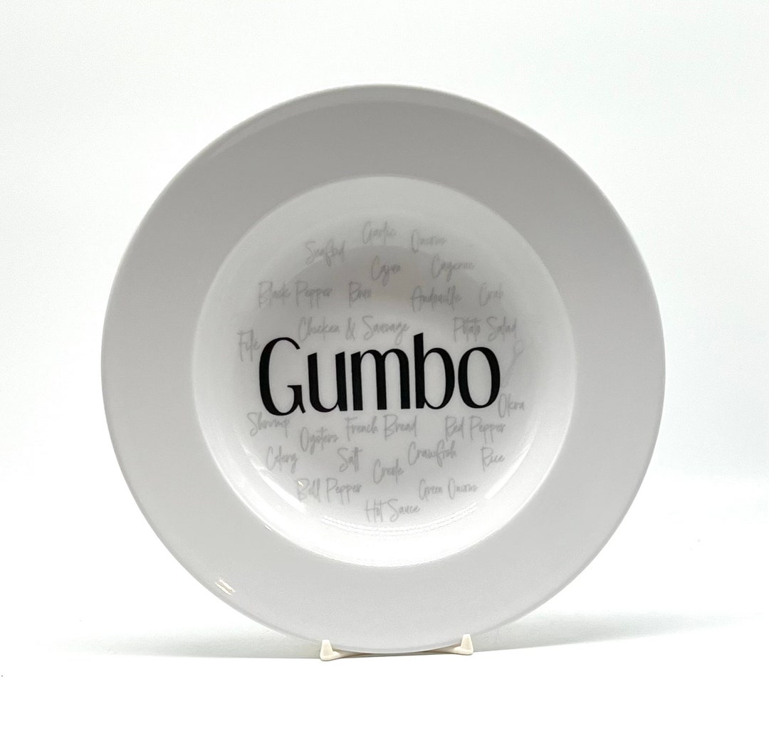 Gumbo Bowl, 9” Soup Dish - Ceramic Rimmed Bowl for Stews & Soups ...