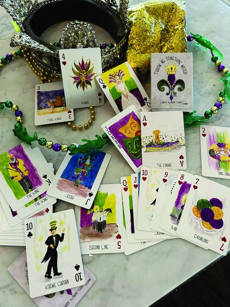 Mardi Gras Playing Cards | Unique Deck, Fun Gift Idea, Casino Style ...