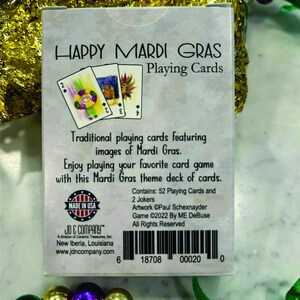 Mardi Gras Playing Cards | Unique Deck, Fun Gift Idea, Casino Style ...