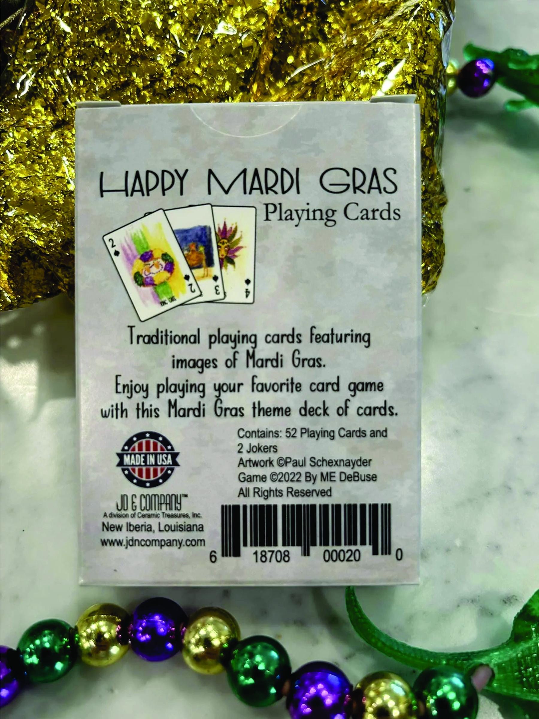 Mardi Gras Playing Cards | Unique Deck, Fun Gift Idea, Casino Style ...