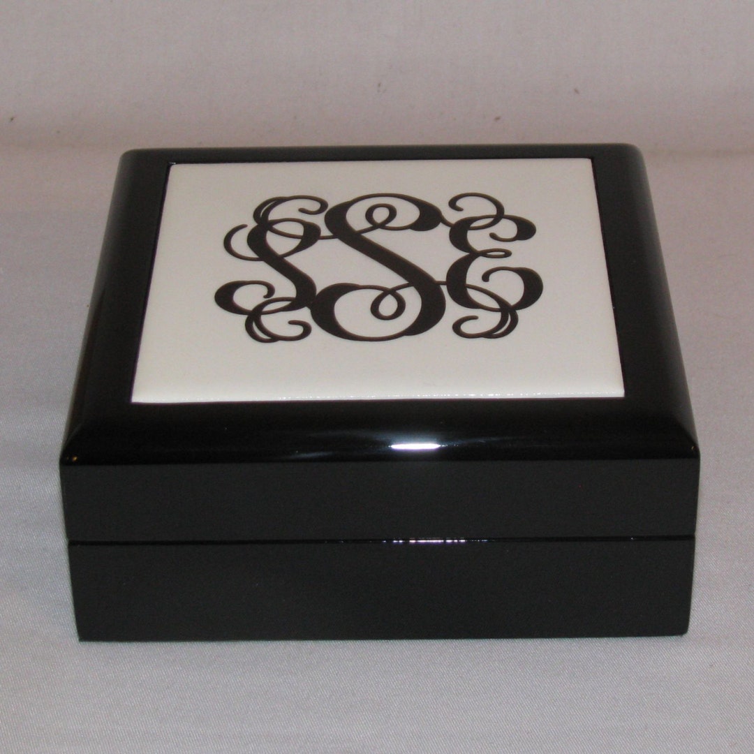 Monogram Keepsake Box - Etsy