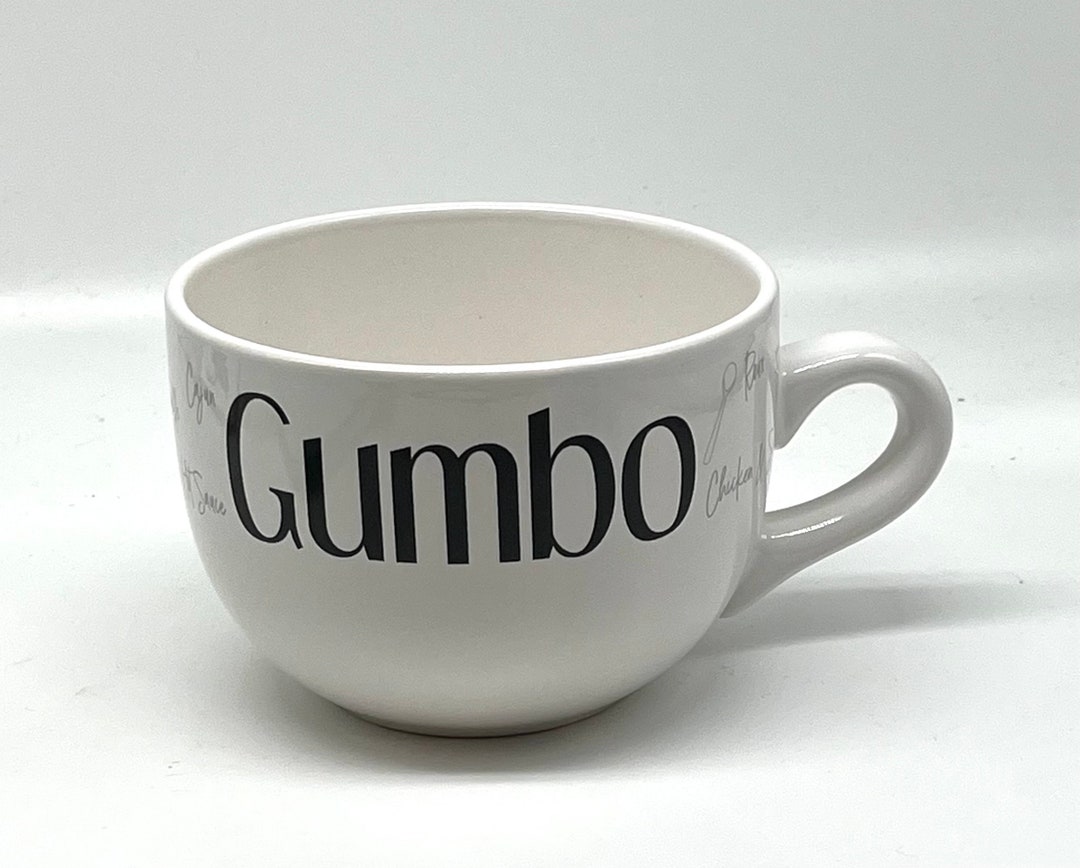 Gumbo Mug 24oz - Ceramic Cup for Soups and Stews, Unique Kitchen Gift ...