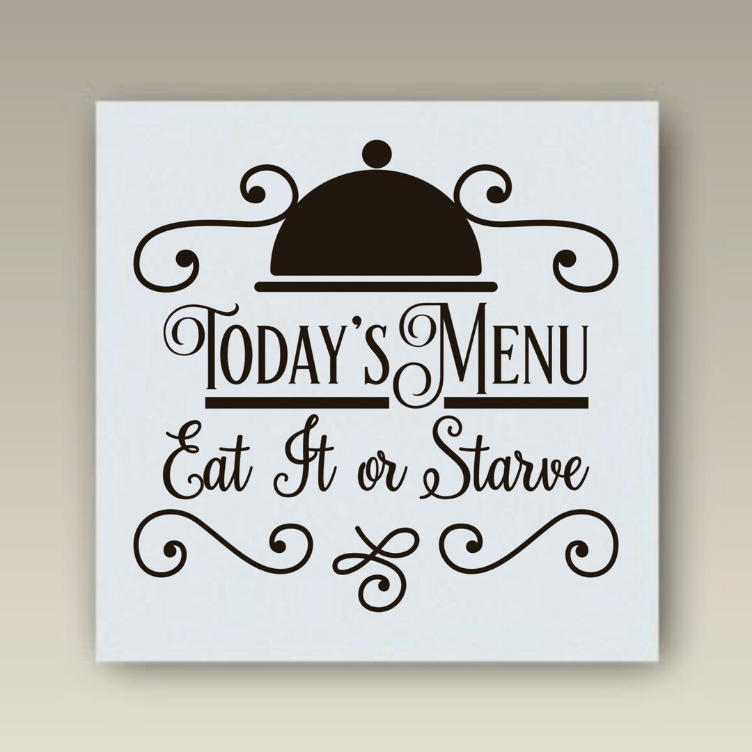 Today's Menu Square Trivet, 6" - Great Housewarming or Hostess Gift - Etsy