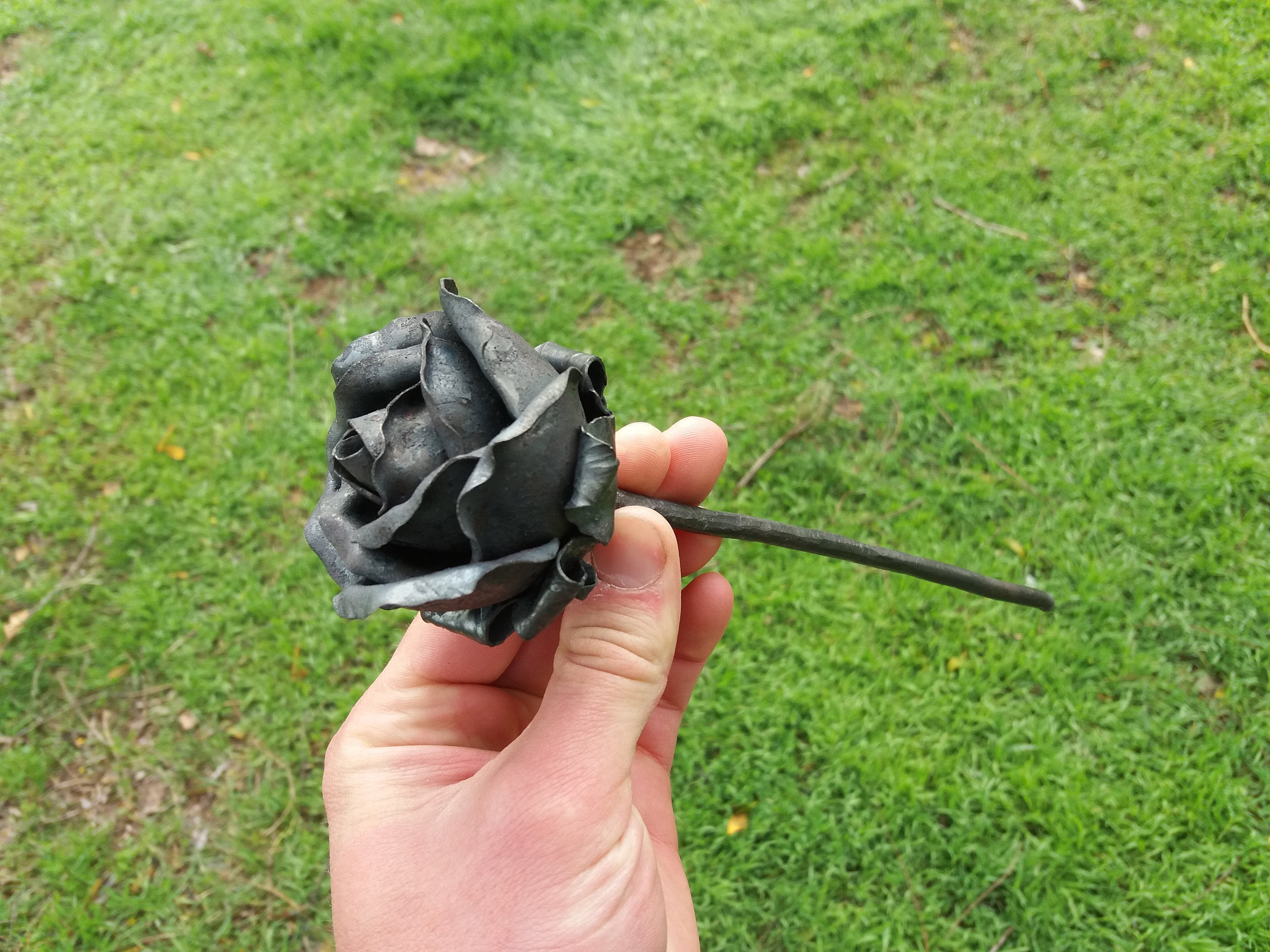 Forged Rose Blacksmith Rose 6th Anniversary Gift Iron Gift | Etsy