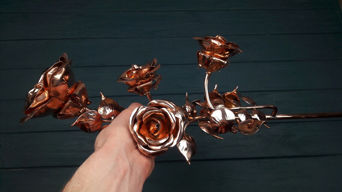 Copper Sculpture, Copper Decoration, Copper Anniversary Gift, Copper ...