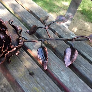 7th Anniversary Gift, 7th Wedding Gift, 7th Wedding, Steel Rose, Steel ...