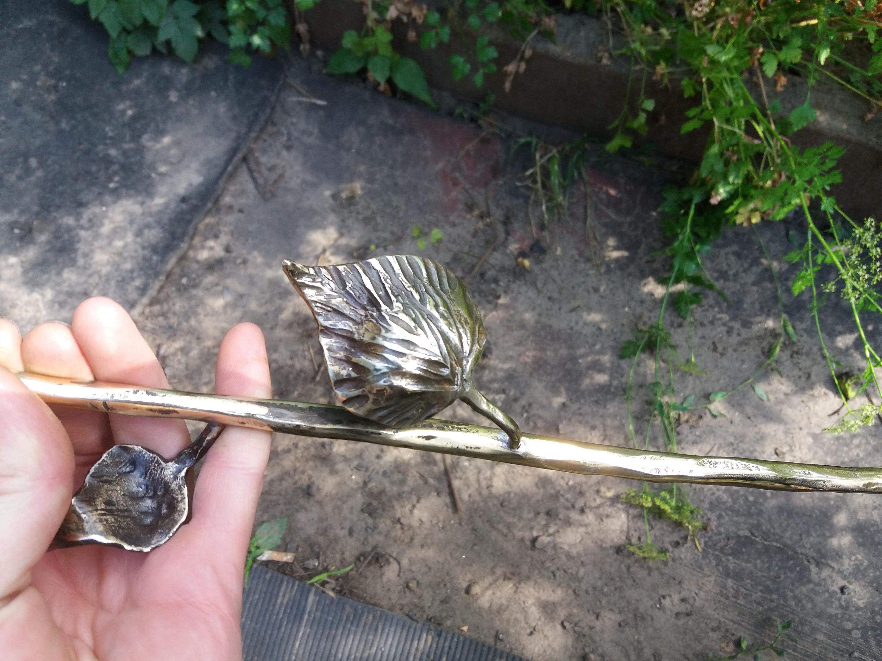 Bronze Flower, Bronze Rose, 8th Anniversary Gift, Gift for Her, Bronze ...