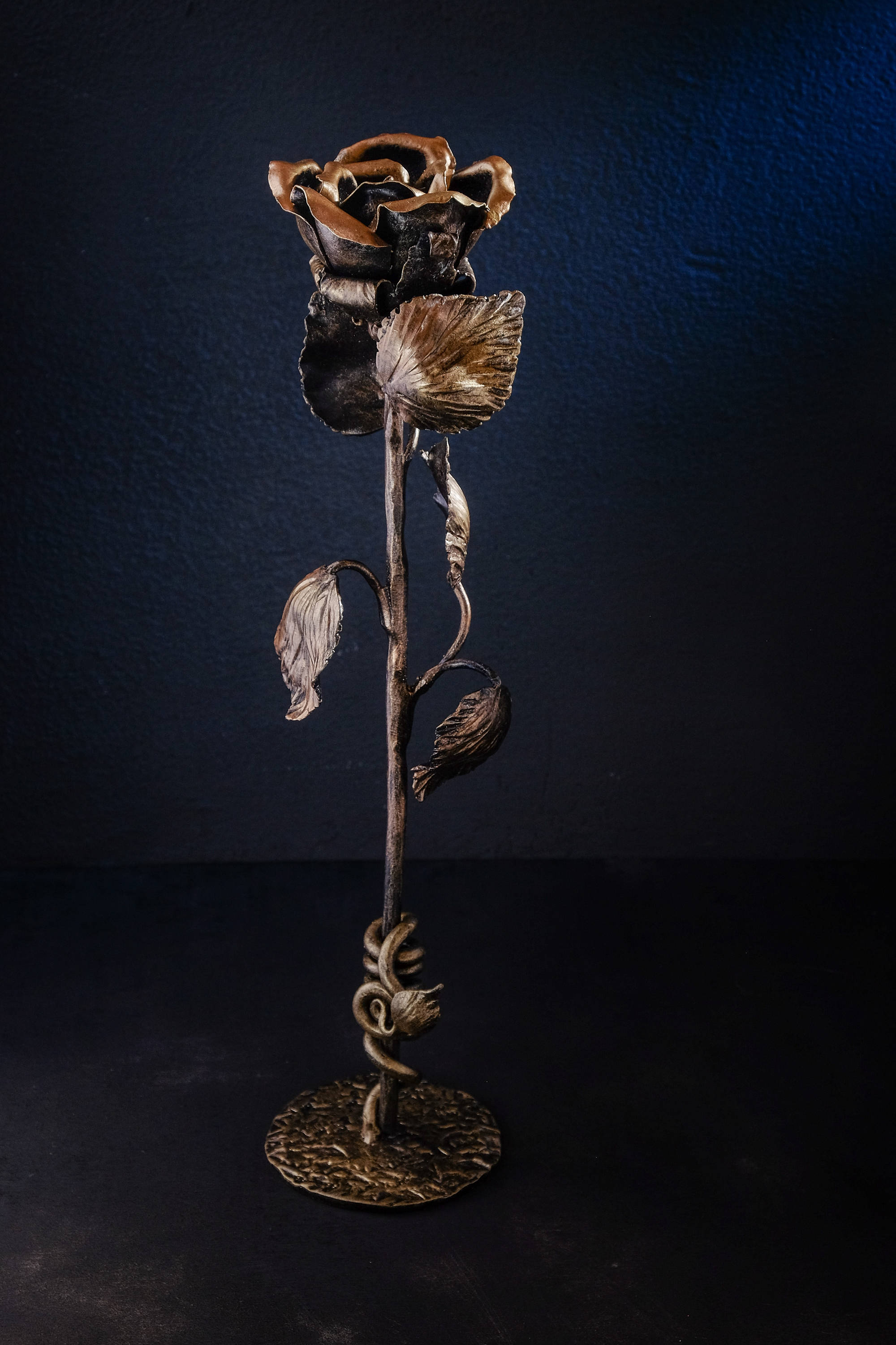 Blacksmith Metal Rose Steel Rose Steel Sculpture Iron Rose 6th | Etsy