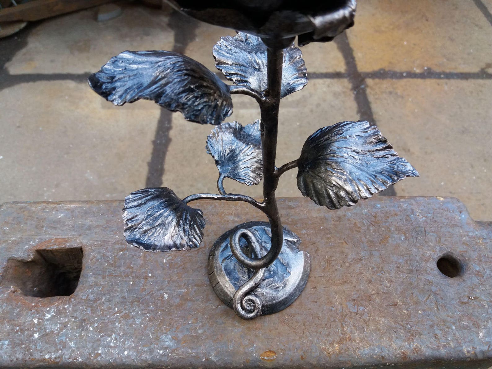 Rose Sculpture Metal Sculpture 6th Wedding Gift Blacksmith - Etsy