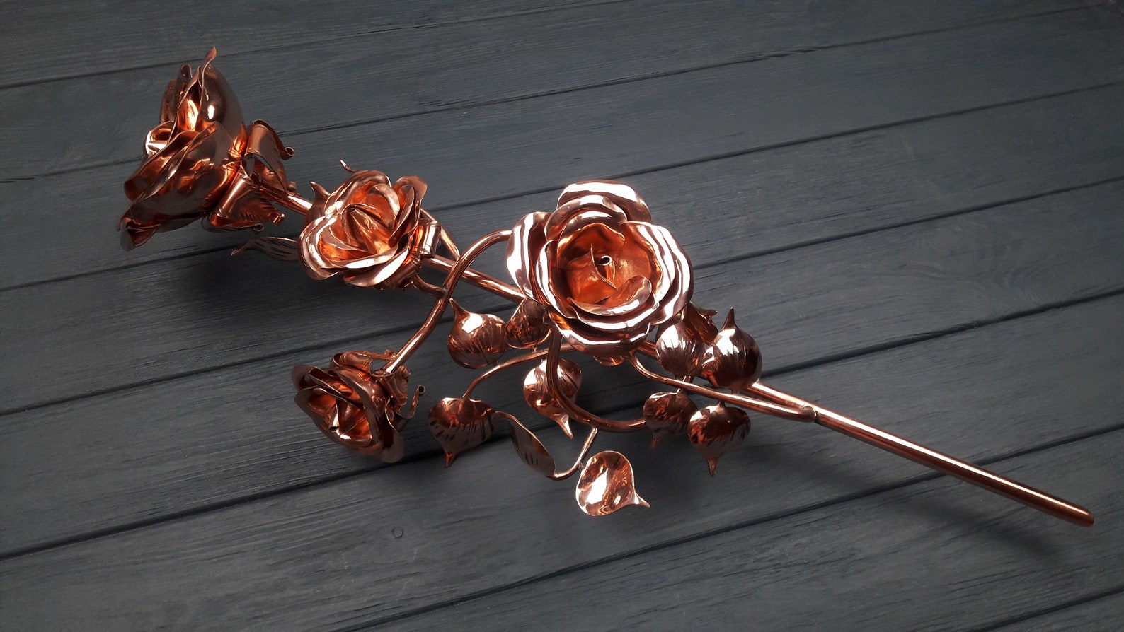 Copper Sculpture, Copper Decoration, Copper Anniversary Gift, Copper ...