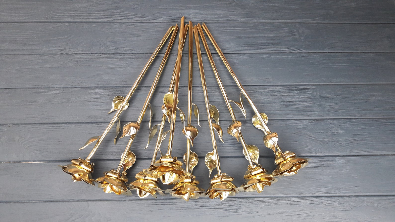 8 Bronze Roses 8 Anniversary Gift Bronze Gift for Her 8 - Etsy