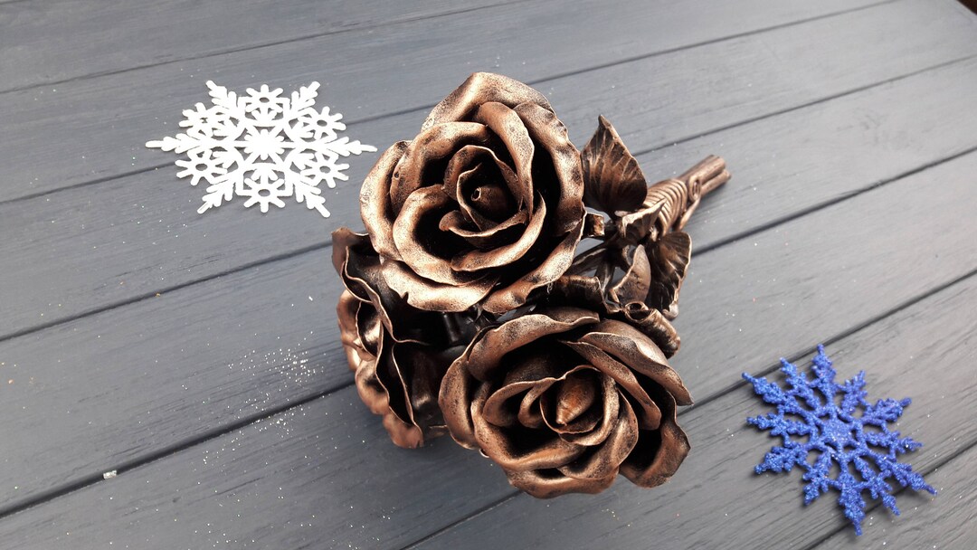Wedding, Bronze, Decorations, Metal Bouquet, Bridal Bouquets, Bridal ...