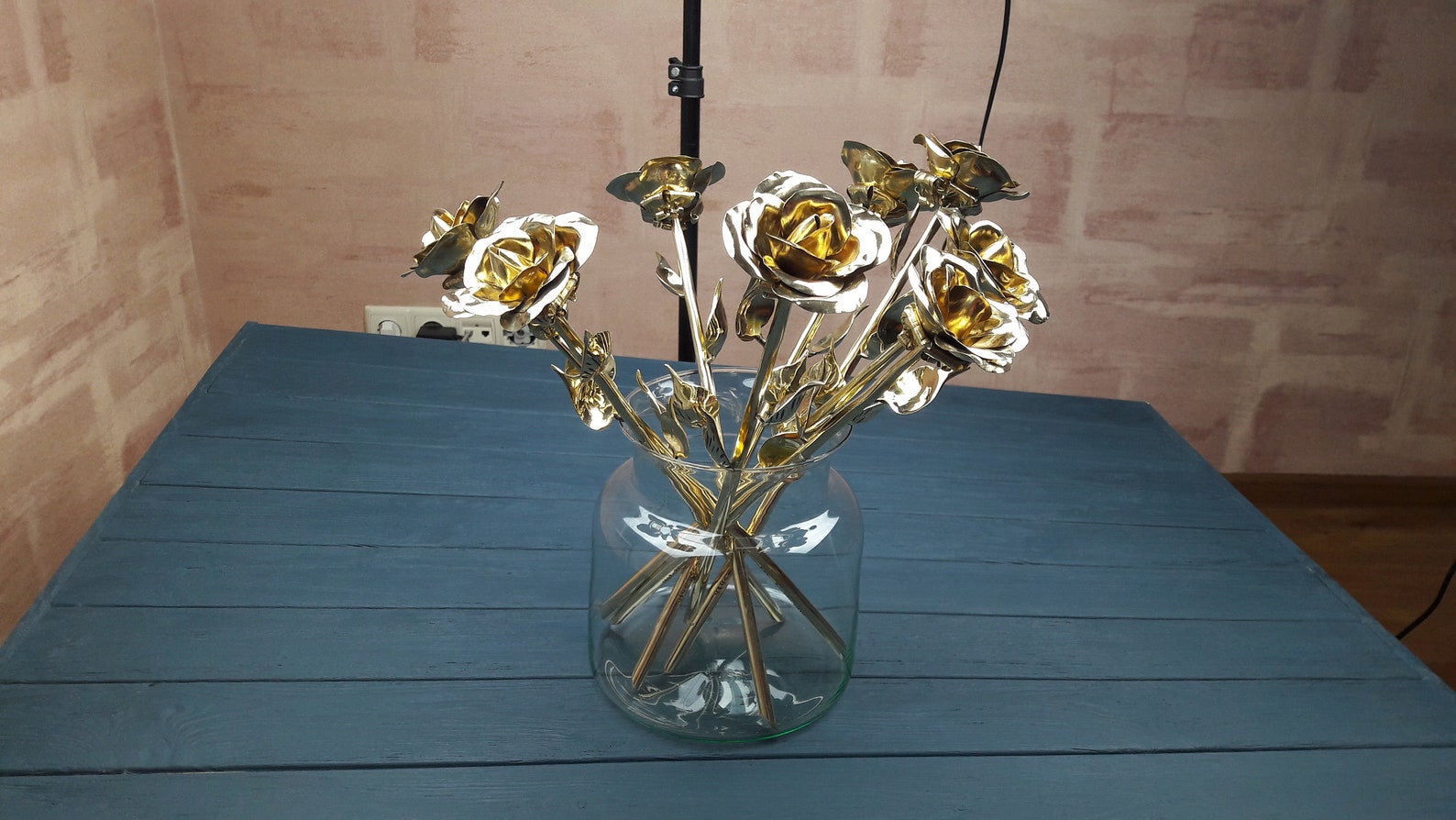 8 Bronze Roses 8 Anniversary Gift Bronze Gift for Her 8 - Etsy