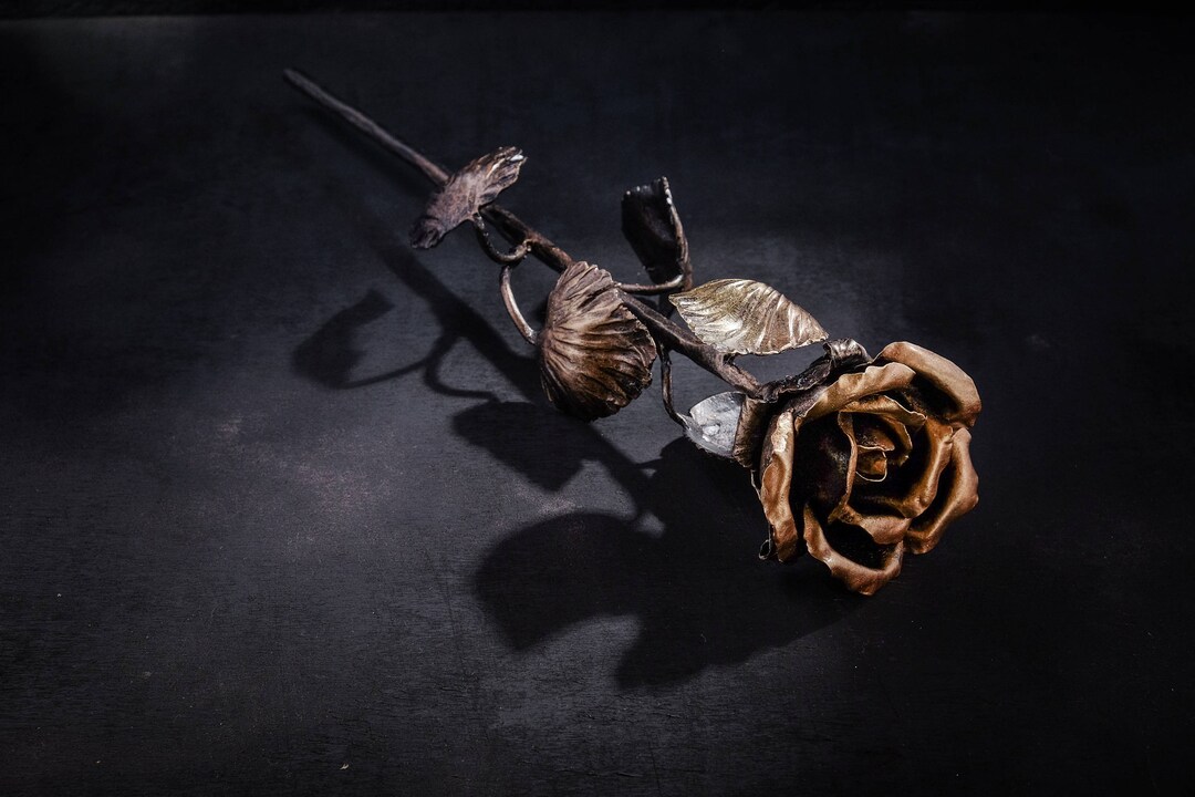 Blacksmith Metal Rose Steel Rose Steel Sculpture Iron Rose 6th ...