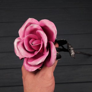 Old Metal Look Rose Decor, Vintage Rose Wall Vintage Metal Rose, Metal ...