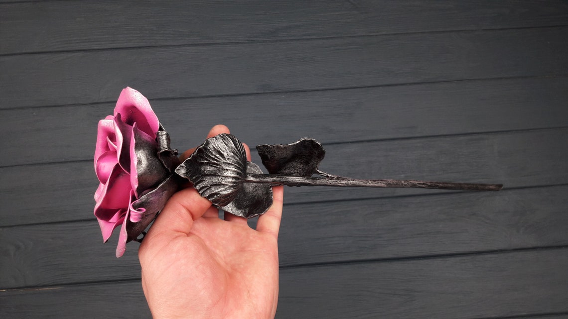 Old Metal Look Rose Decor Vintage Rose Wall Vintage Metal - Etsy