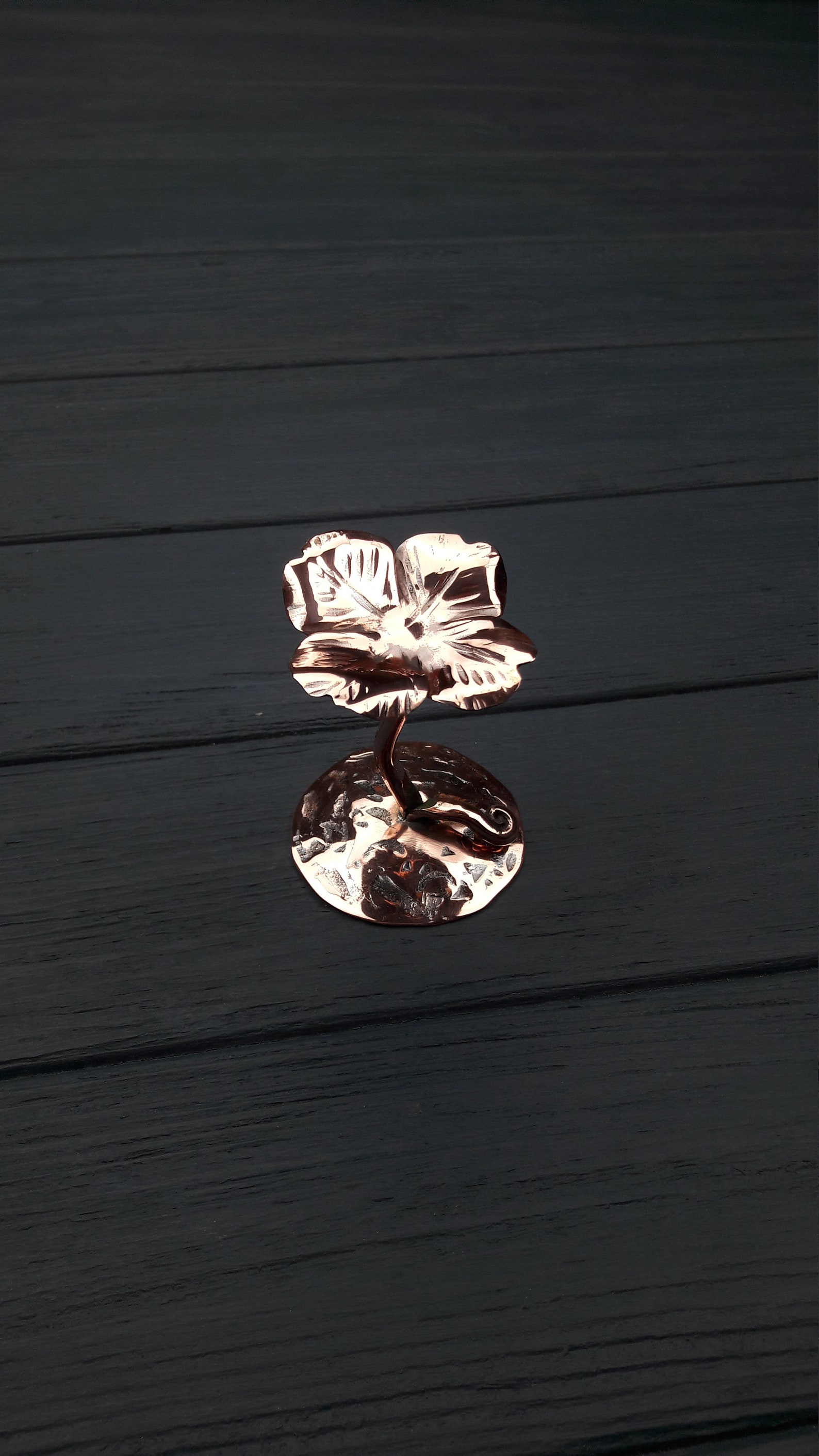 Copper Four-leaf Clover, Copper Clover, Clover, 7 Years Anniversary ...