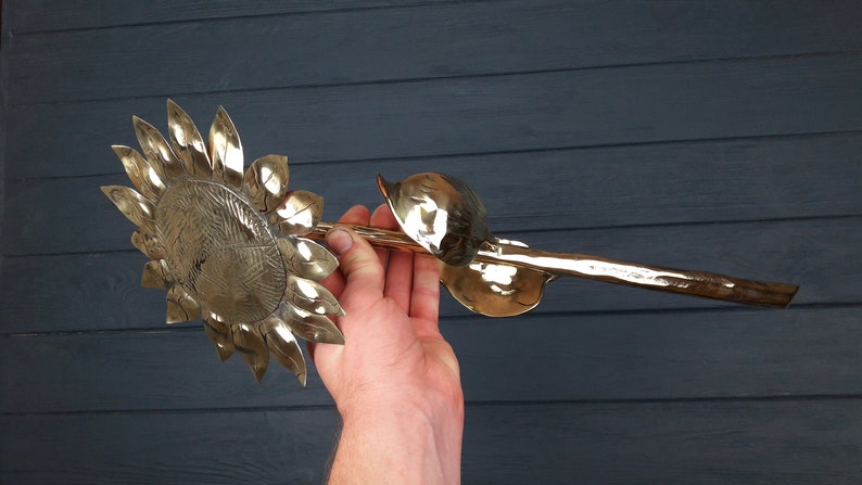 Bronze Sunflower Bronze Sculpture 8th Wedding Gift 8th | Etsy