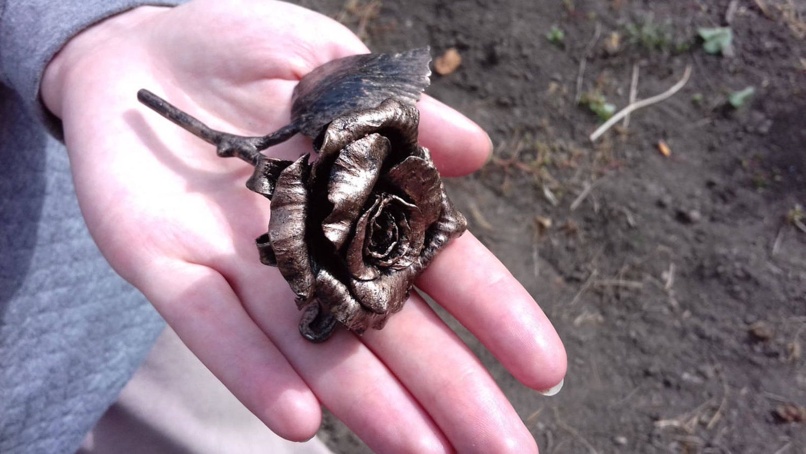 Iron Rose Metal Rose Steel Rose Forged Flower Forged Rose | Etsy