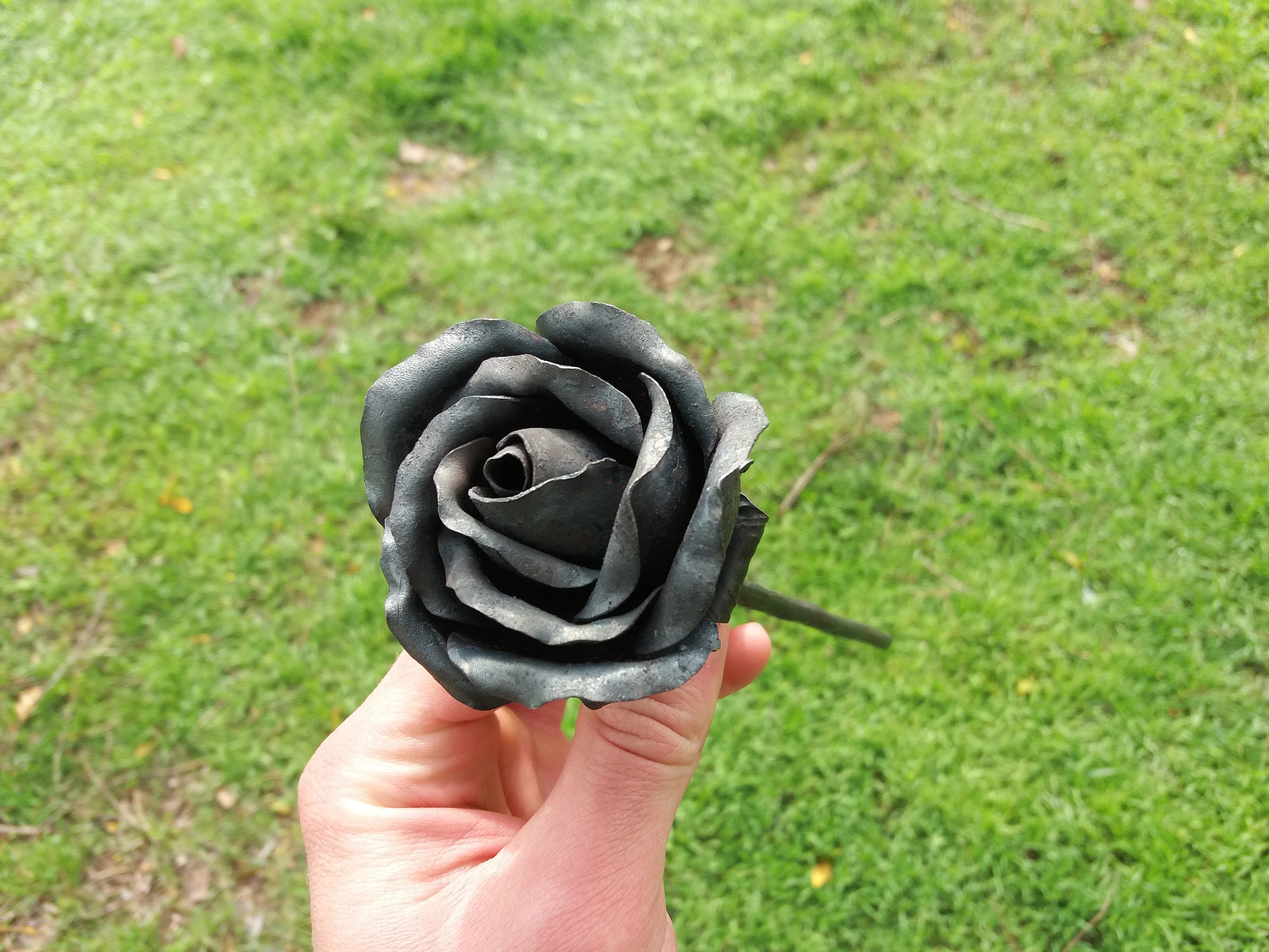 Forged Rose Blacksmith Rose 6th Anniversary Gift Iron Gift | Etsy