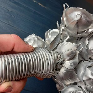 Aluminum Anniversary Bouquet, Aluminum Rose Bouqiet, 10th Anniversary ...