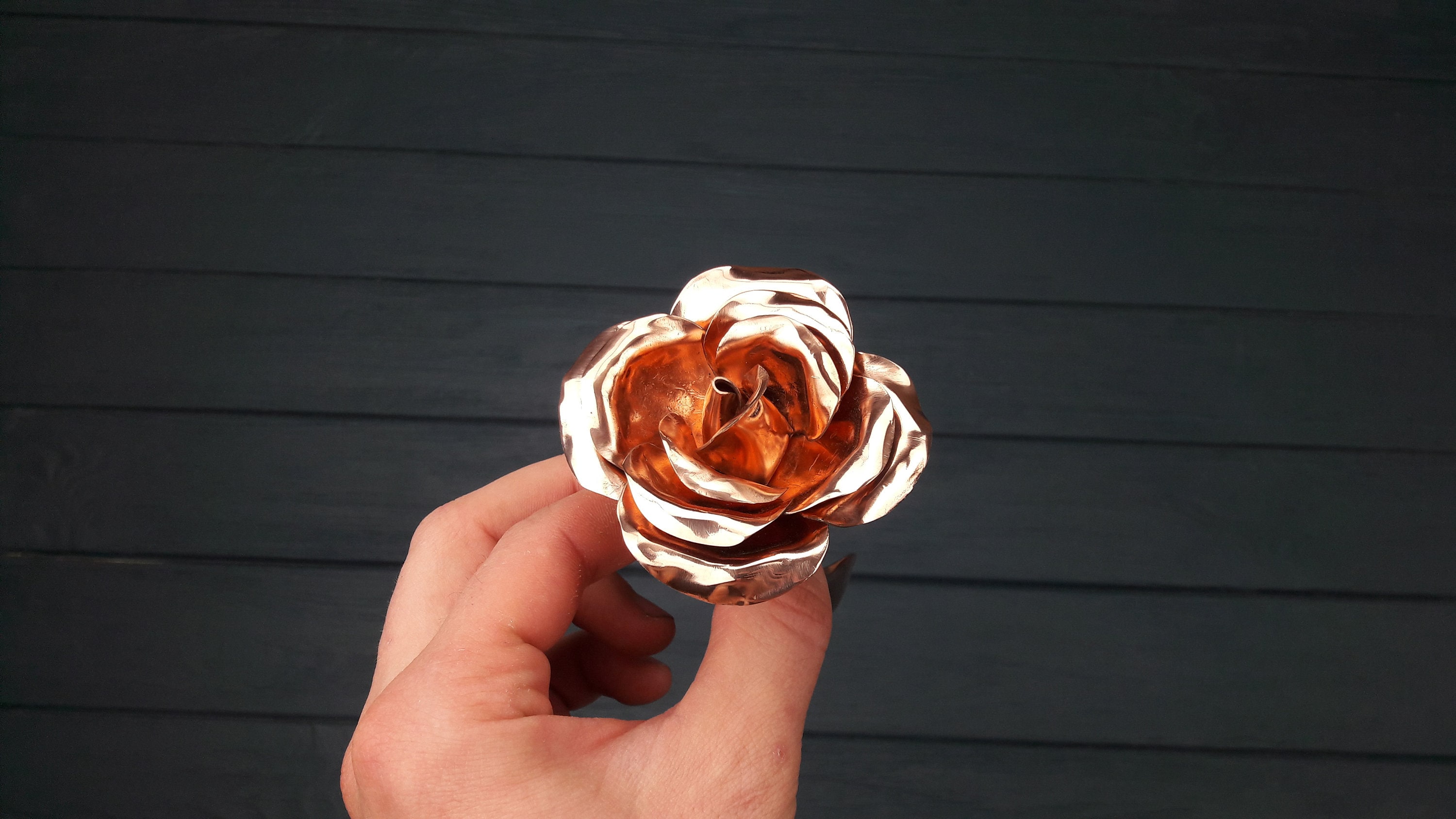 Copper Jewelry, Copper Rose, 7 Years Anniversary, Copper Anniversary ...