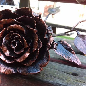 7th Anniversary Gift, 7th Wedding Gift, 7th Wedding, Steel Rose, Steel ...