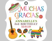 Mexican Fiesta Birthday Tagsfiesta Birthday Tagsmexican | Etsy