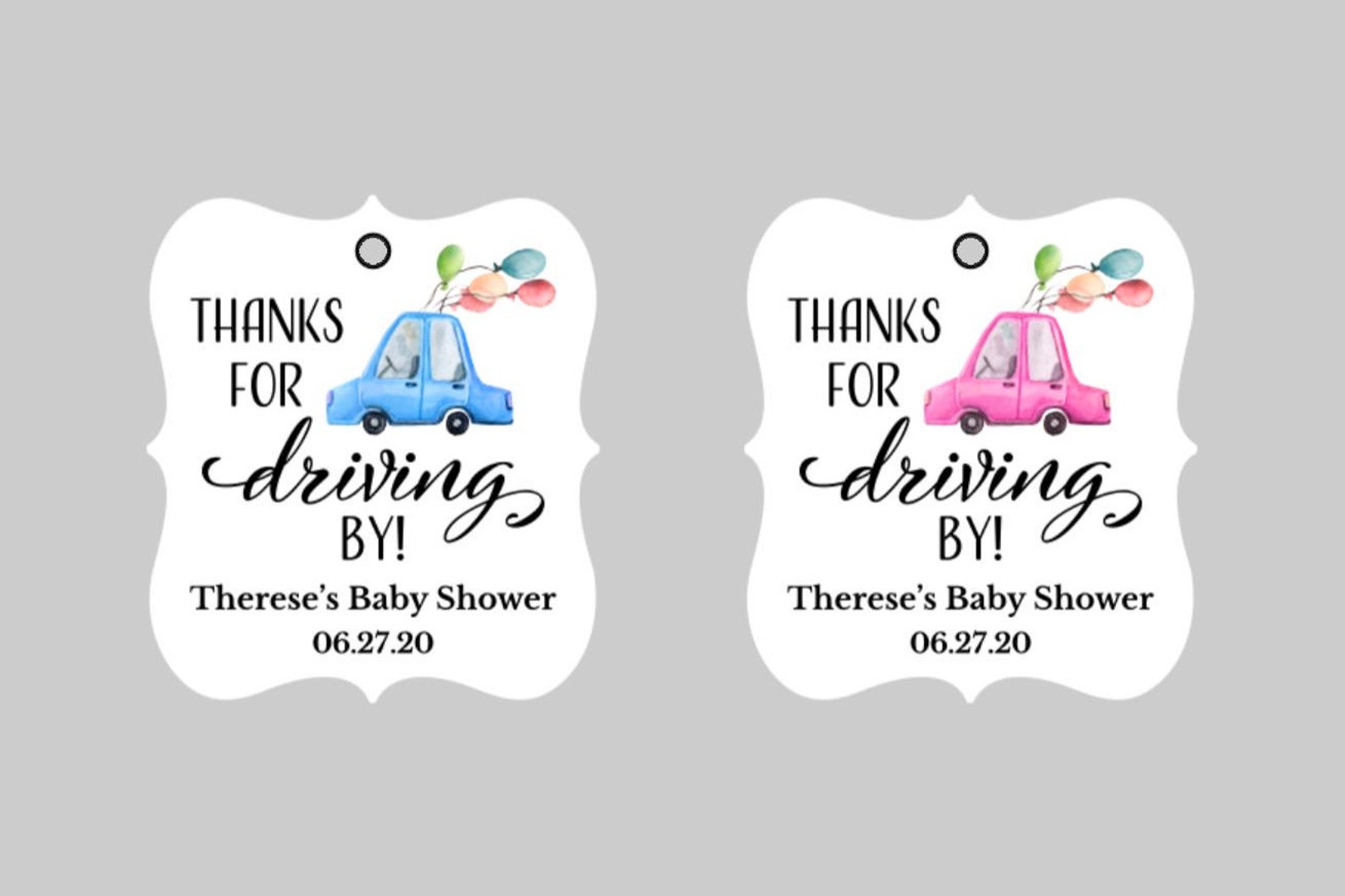 Drive by Birthday Tagsdrive by Baby Shower Tagsdrive by - Etsy