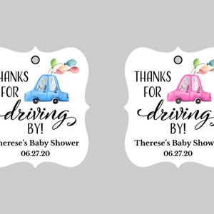 Drive by Birthday Tags,drive by Baby Shower Tags,drive by Party Tags ...