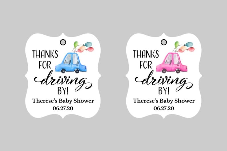 Drive by Birthday Tags,drive by Baby Shower Tags,drive by Party Tags ...