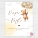 Teddy Bear Diaper Raffle Sign and Raffle Tickets,gender Neutral Teddy ...