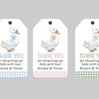 Printable Silly Goose Birthday Thank You Tags Goose Theme Party Favors ...