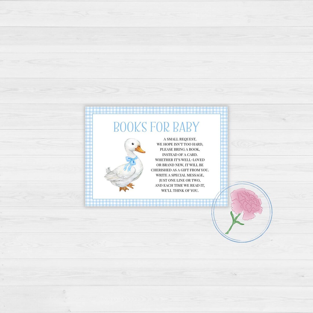 Goose Boy Books for Baby Sign & Book Request Cards,little Goose Boy ...