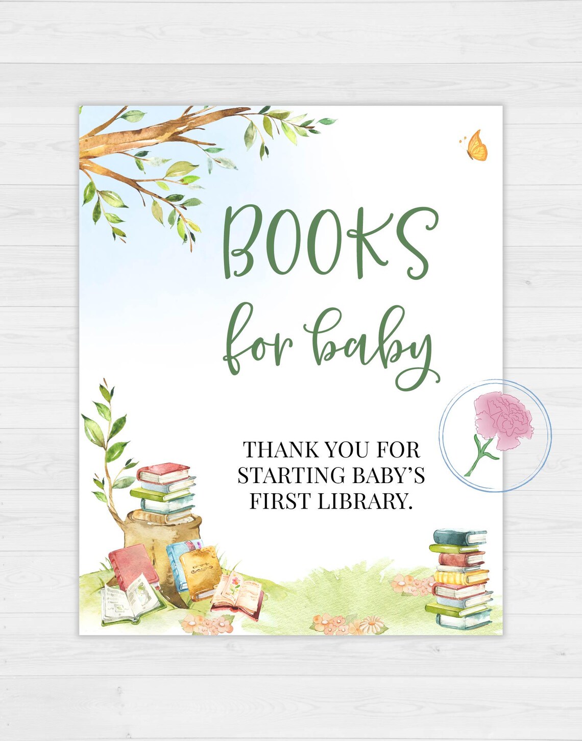 Storybook Books for Baby Sign & Book Request Cards,storybook Theme ...