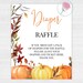 Fall Theme Diaper Raffle Sign and Tickets,pumpkin Printable 8x10 Sign ...