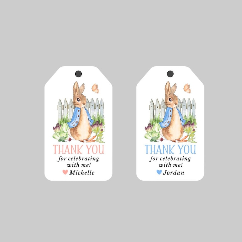 Peter Rabbit Tags - Etsy