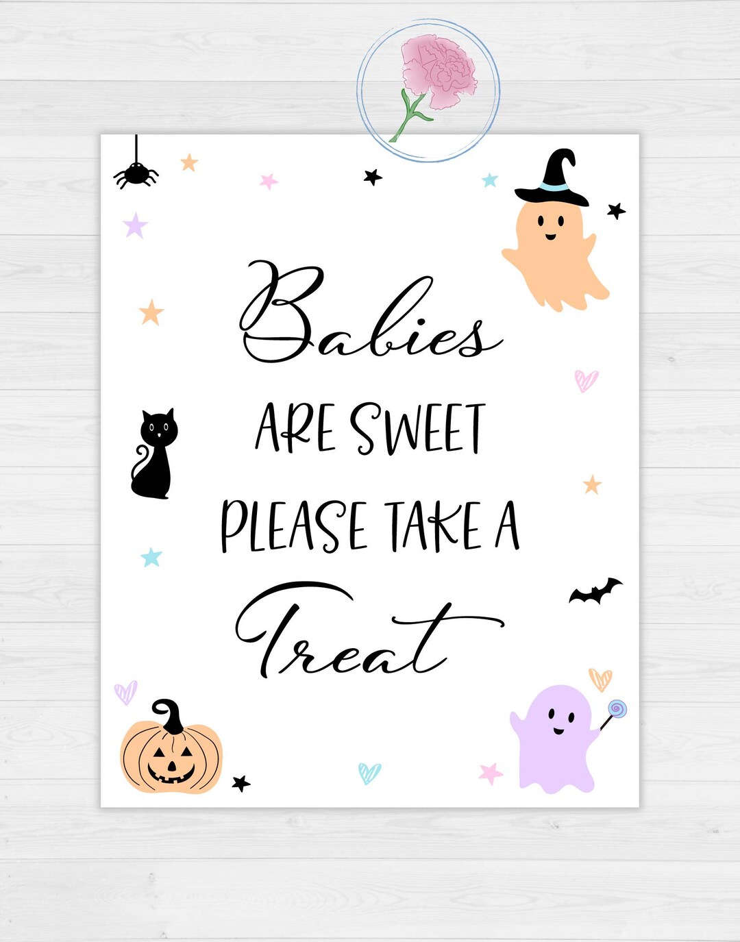 Halloween Printable 8x10 Babies Are Sweet Sign,halloween Baby Shower ...