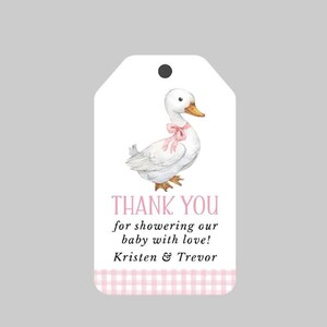 Little Goose Baby Shower Favor Tags,silly Goose Thank You Tags,goose ...