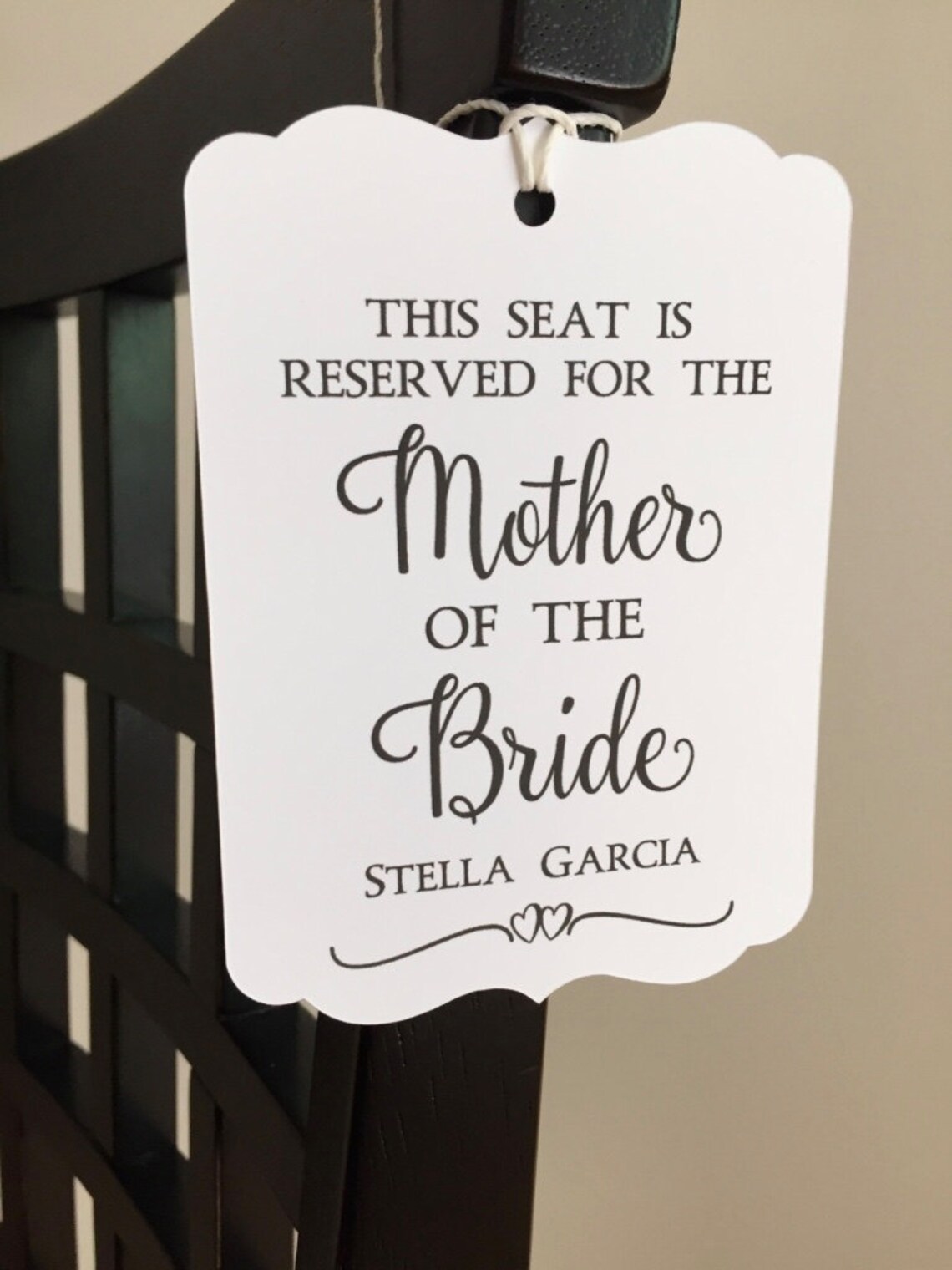 Personalized Reserved Seat Tags,reserved Chair Tags,reserved Seating ...