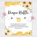 Bee and Sunflowers Diaper Raffle Sign and Tickets,bee Printable 8x10 ...