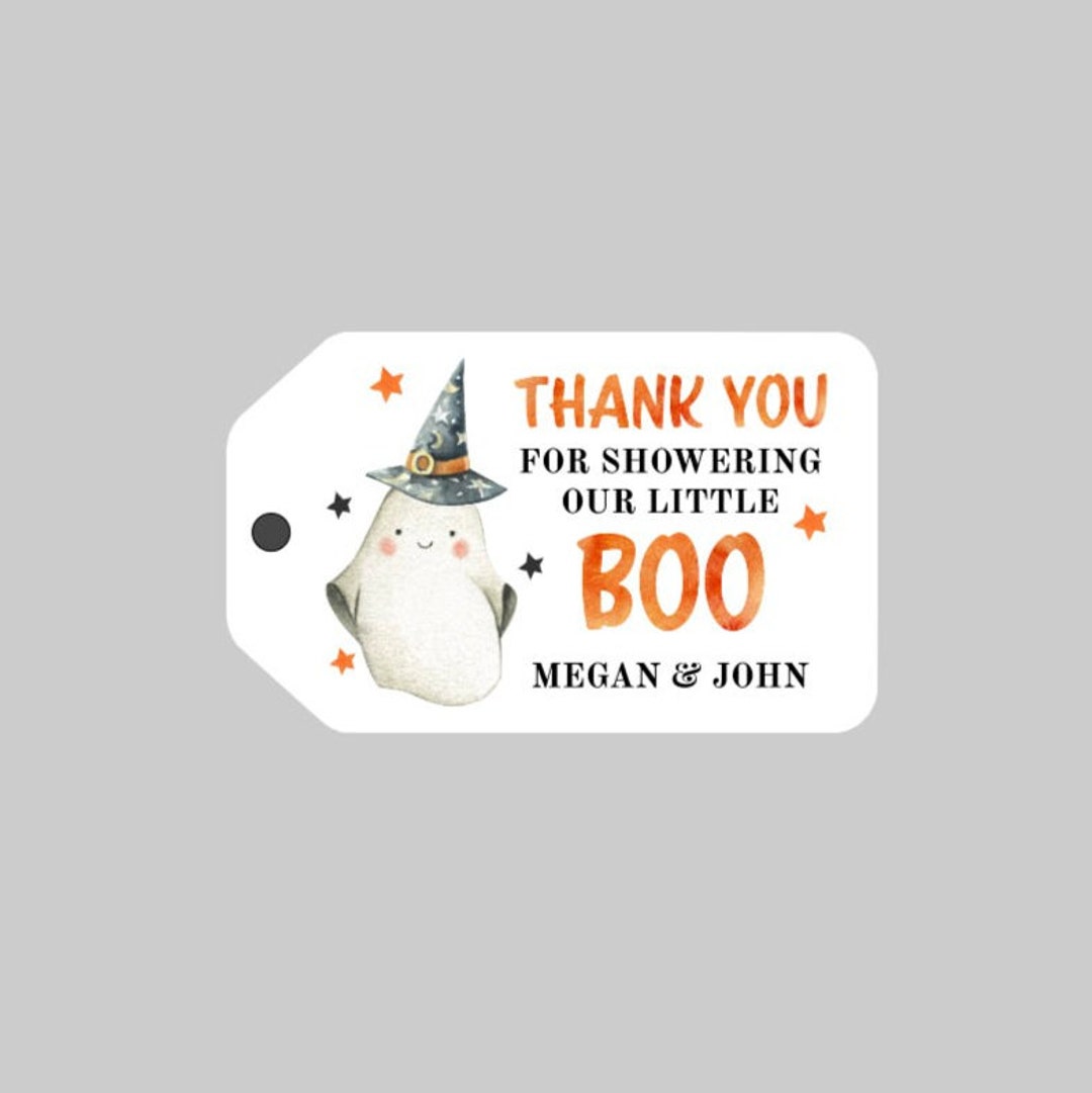 Little BOO Baby Shower Favor Tags,halloween Baby Shower Tags,halloween ...