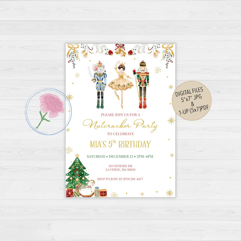 Nutcracker Invitation - Etsy