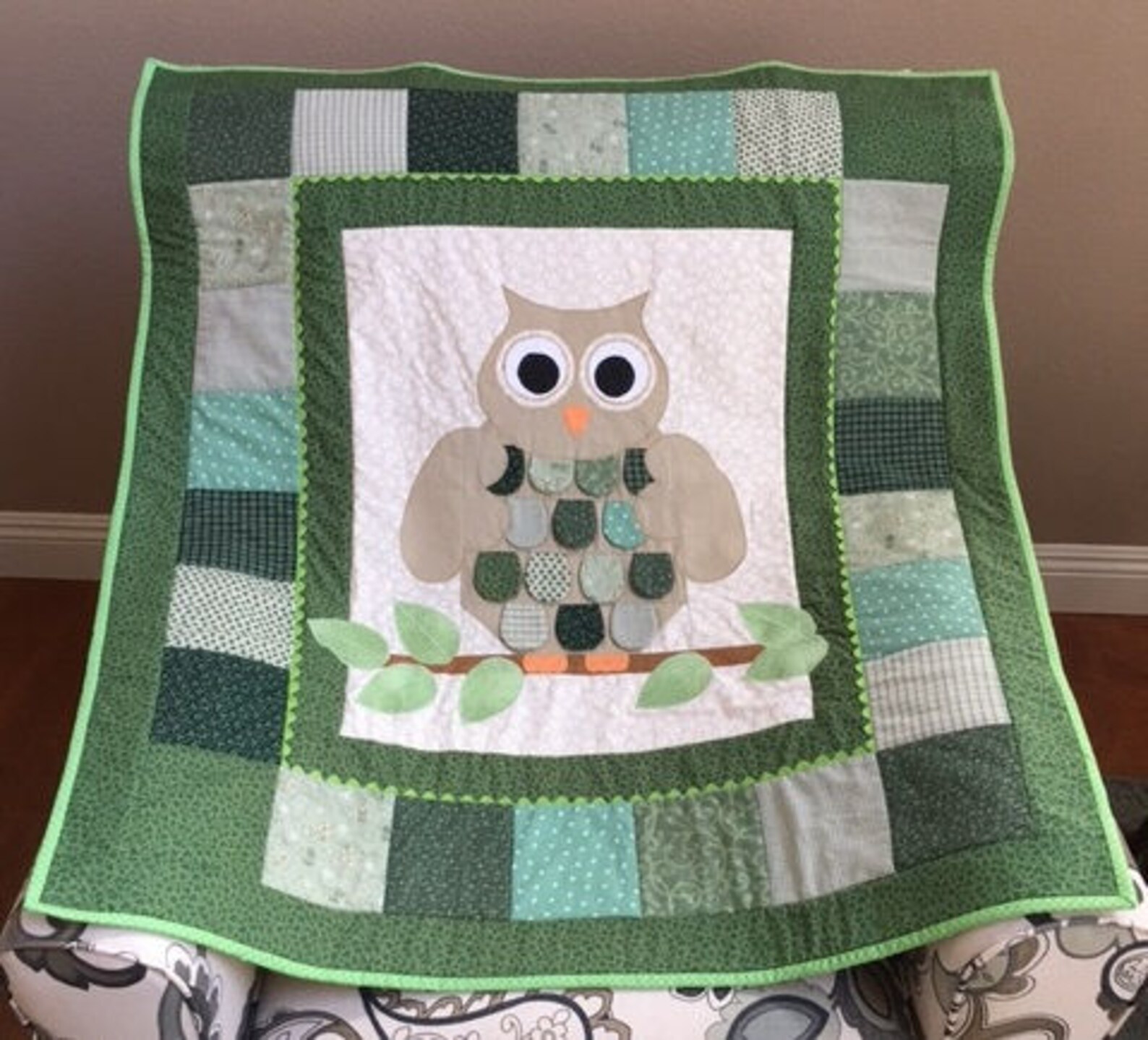 Owl Baby Quilt - Etsy