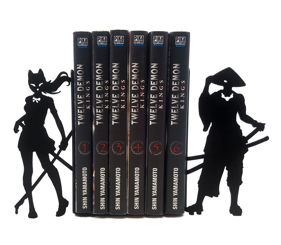 Kitsune VS Ronin Manga Bookends - Etsy