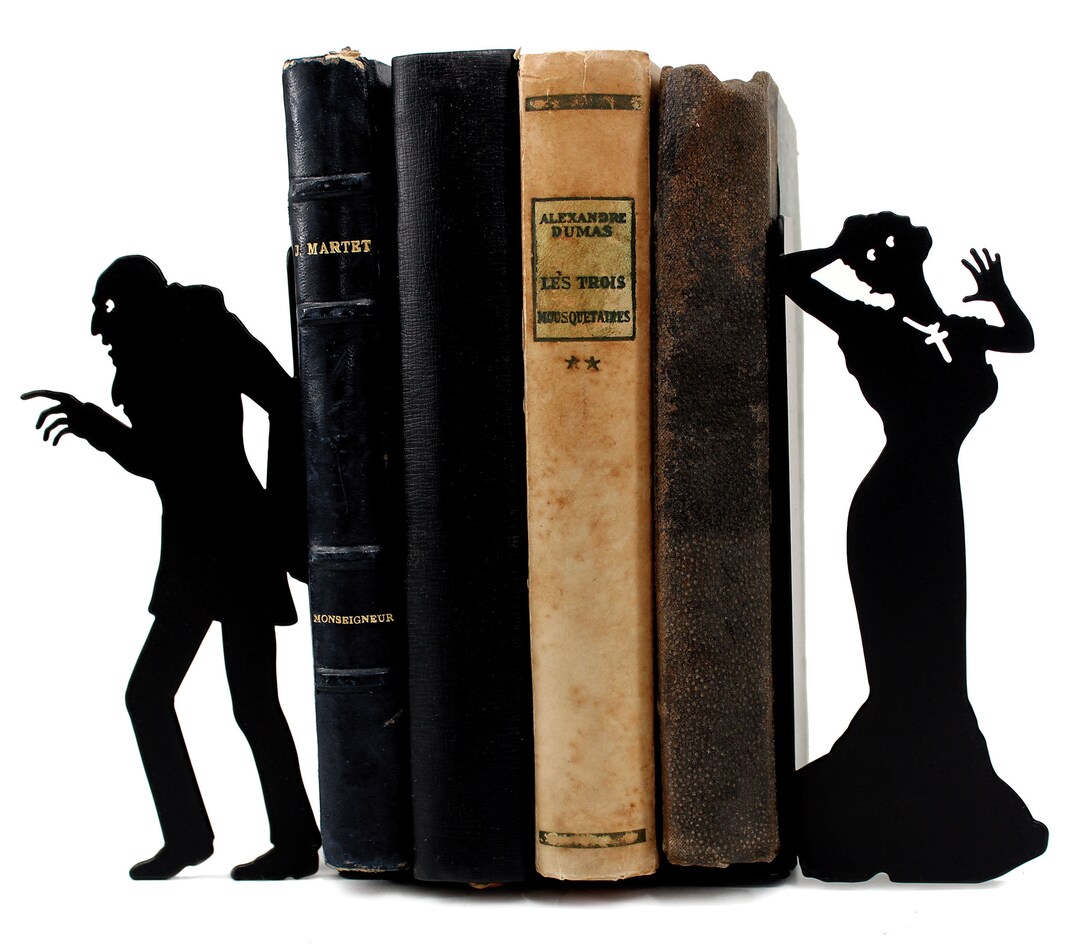 Pair of Black Metal Bookends Nosferatu the Vampire - Etsy