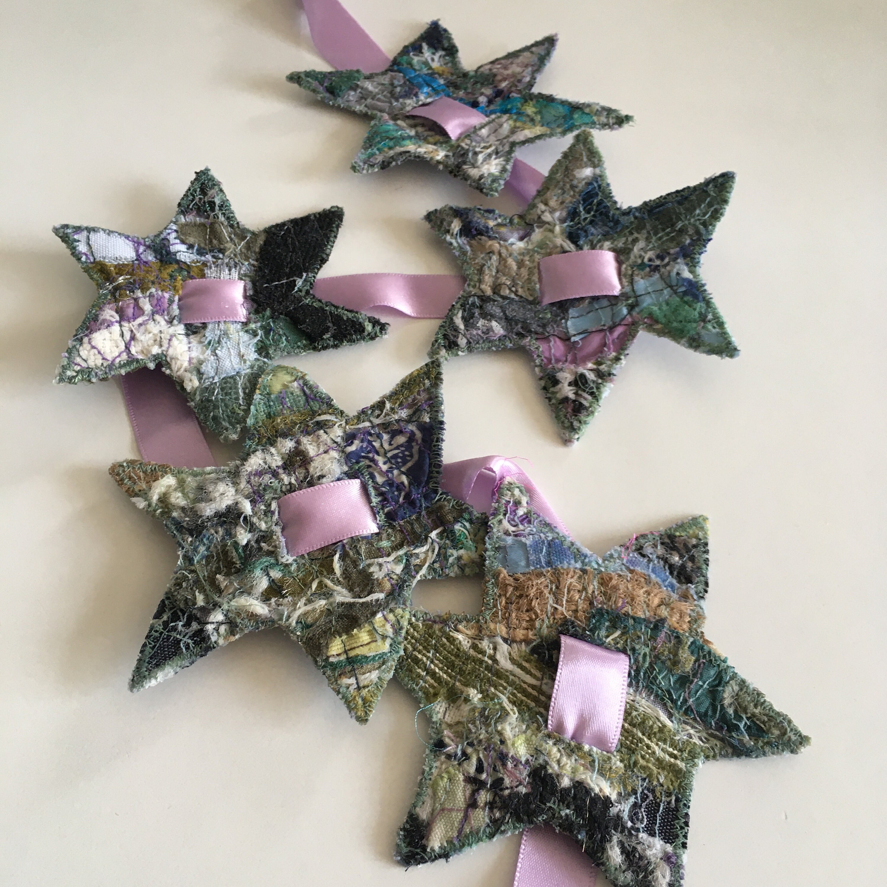Fabric Scrap Star Garlands - Etsy