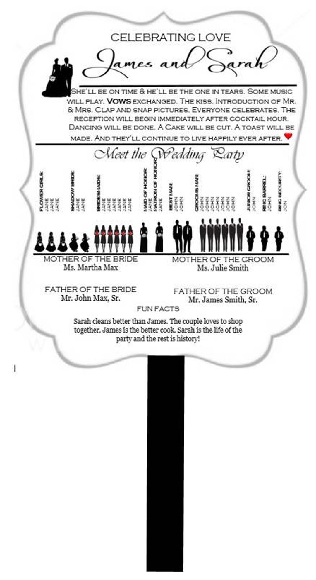 Handmade Wedding Reception Fan Favors - Etsy