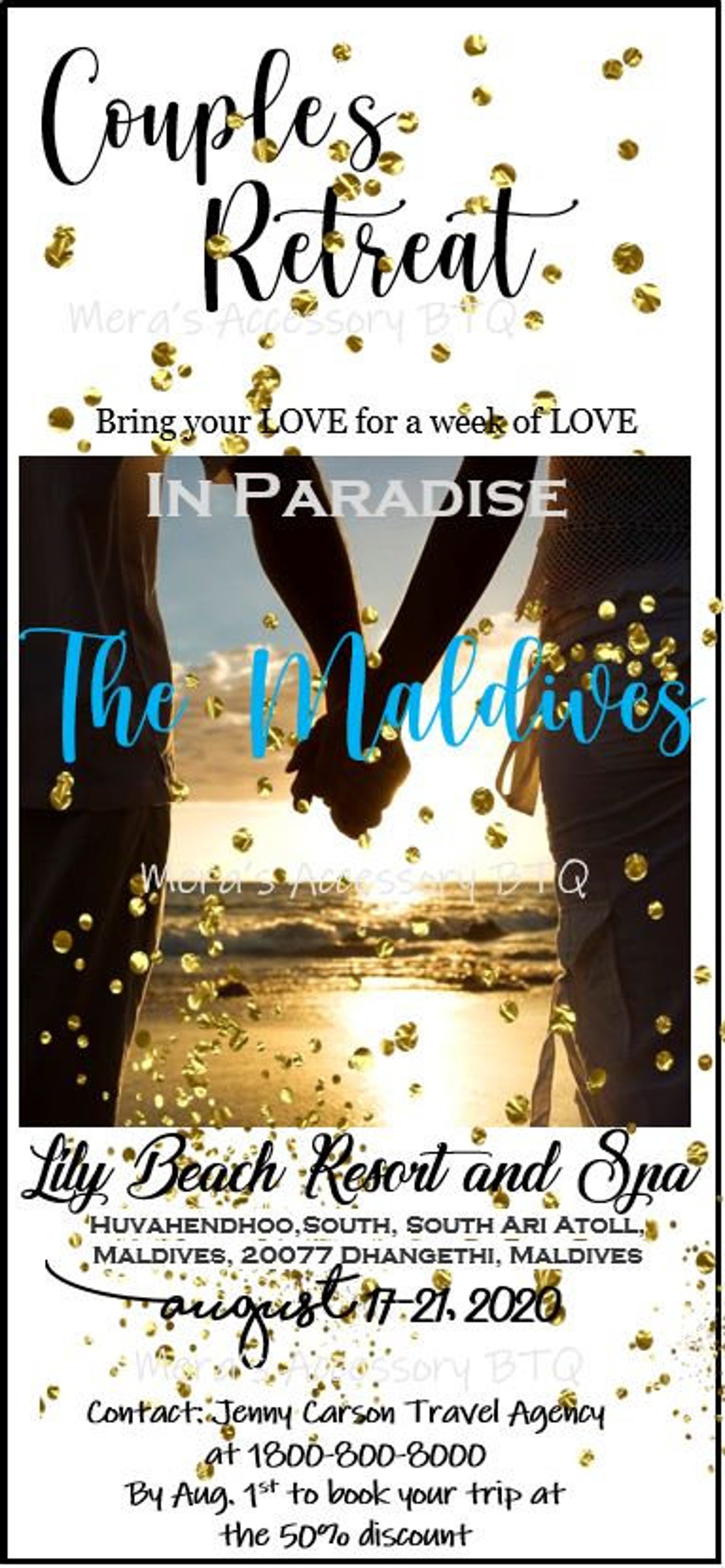 Couple's Retreat Digital Invitation Card - Etsy